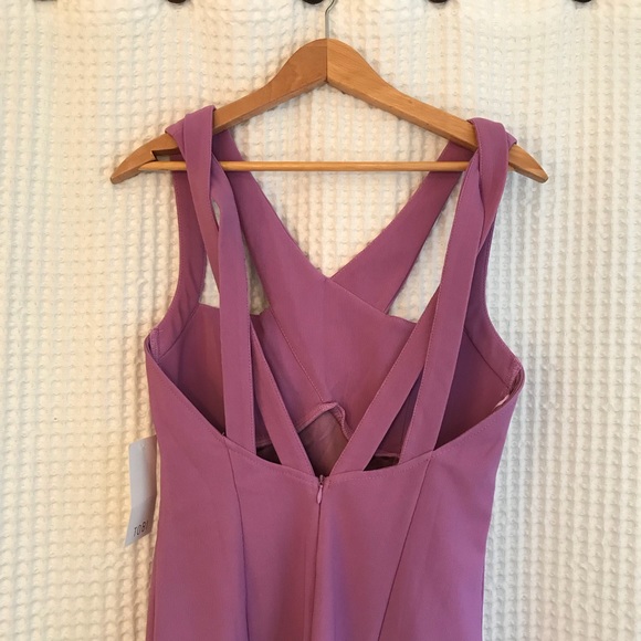 Tobi | Dresses | Nwt Tobi Purple Cutout Cross Neck Bodycon Dress S ...